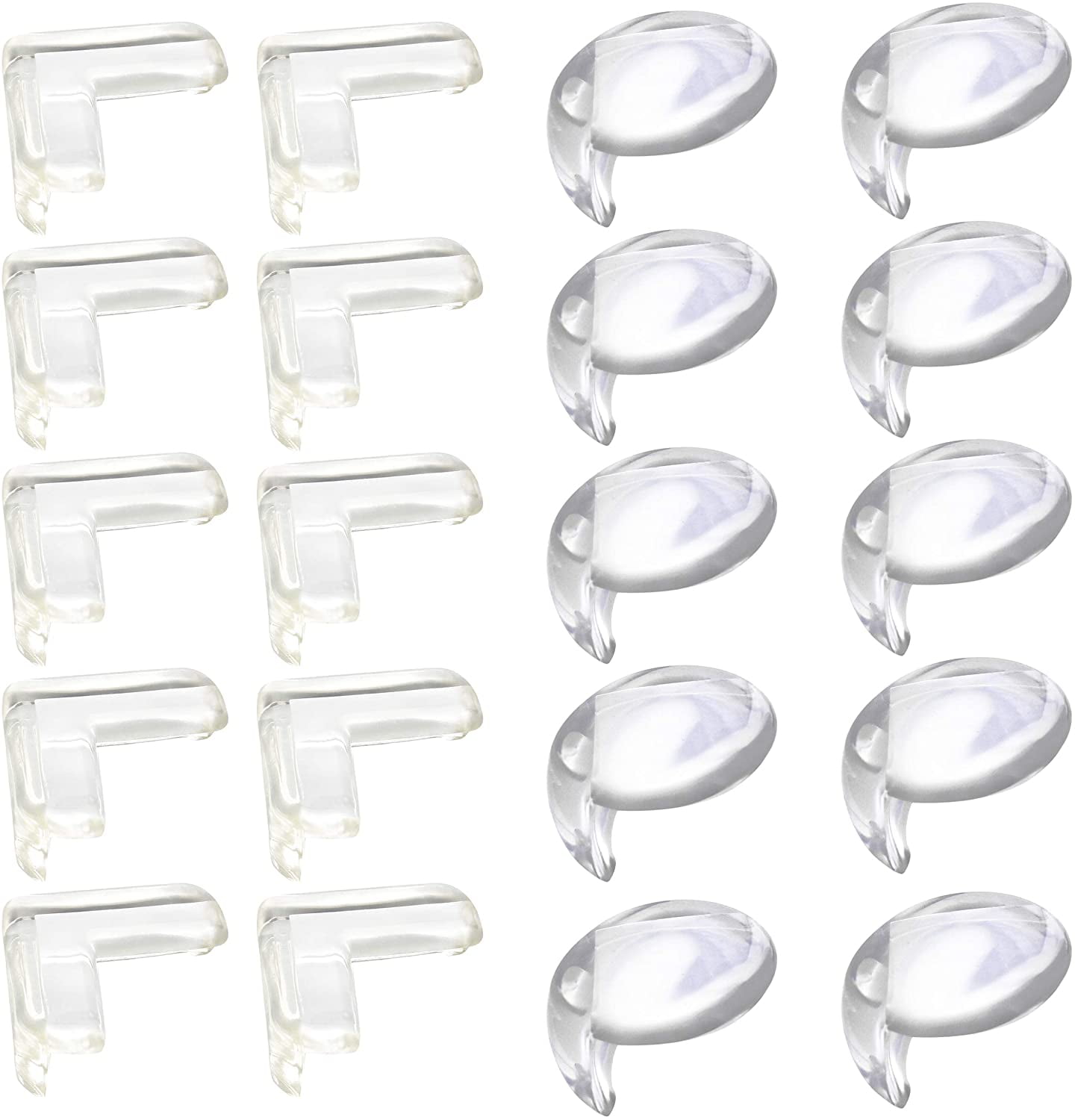 2pcs Clear Corner Guards 20pk Round Square Corner Ors Proofing Corner Guards With Adhesive