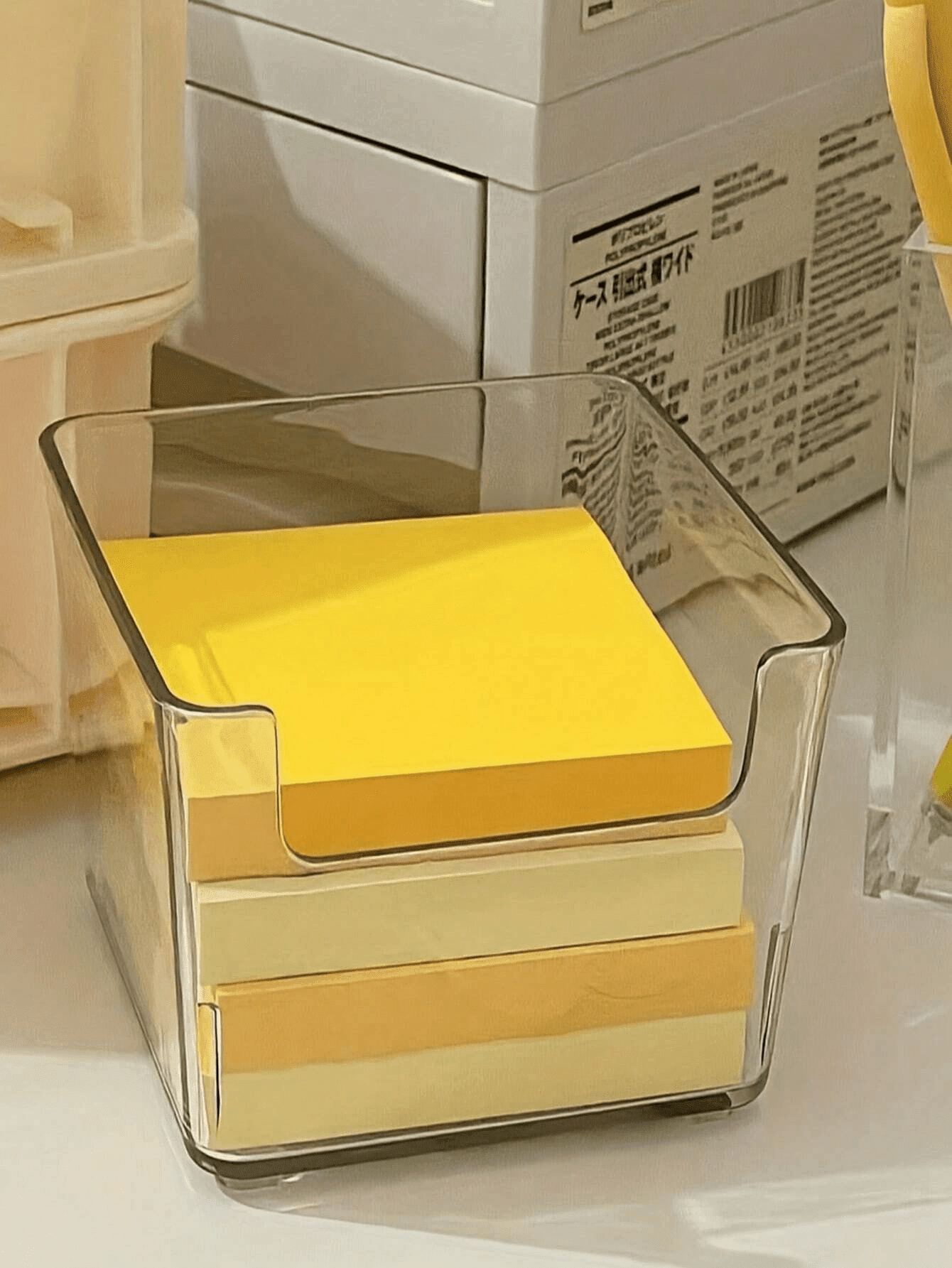 2pcs Clear Drawer Storage Boxes for Desk Organization – Small ...