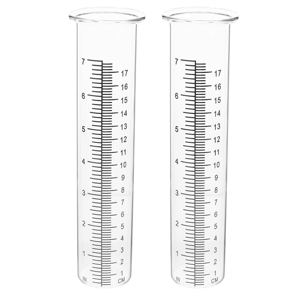 Masteelf 2pcs Rain Gauge Replacement Tube Plastic Garden Lawn Water ...