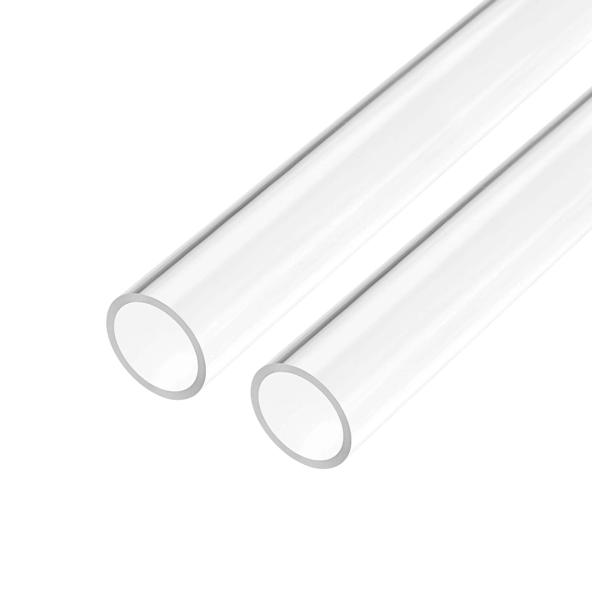 2pcs Clear Rigid Acrylic Pipe 18mm ID x 22mm(7/8") OD x 0.5m(20"), 2mm ...