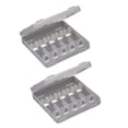 2pcs Clear Shrimp Lure Storage Case Container Fishing Lure Box Multiple ...