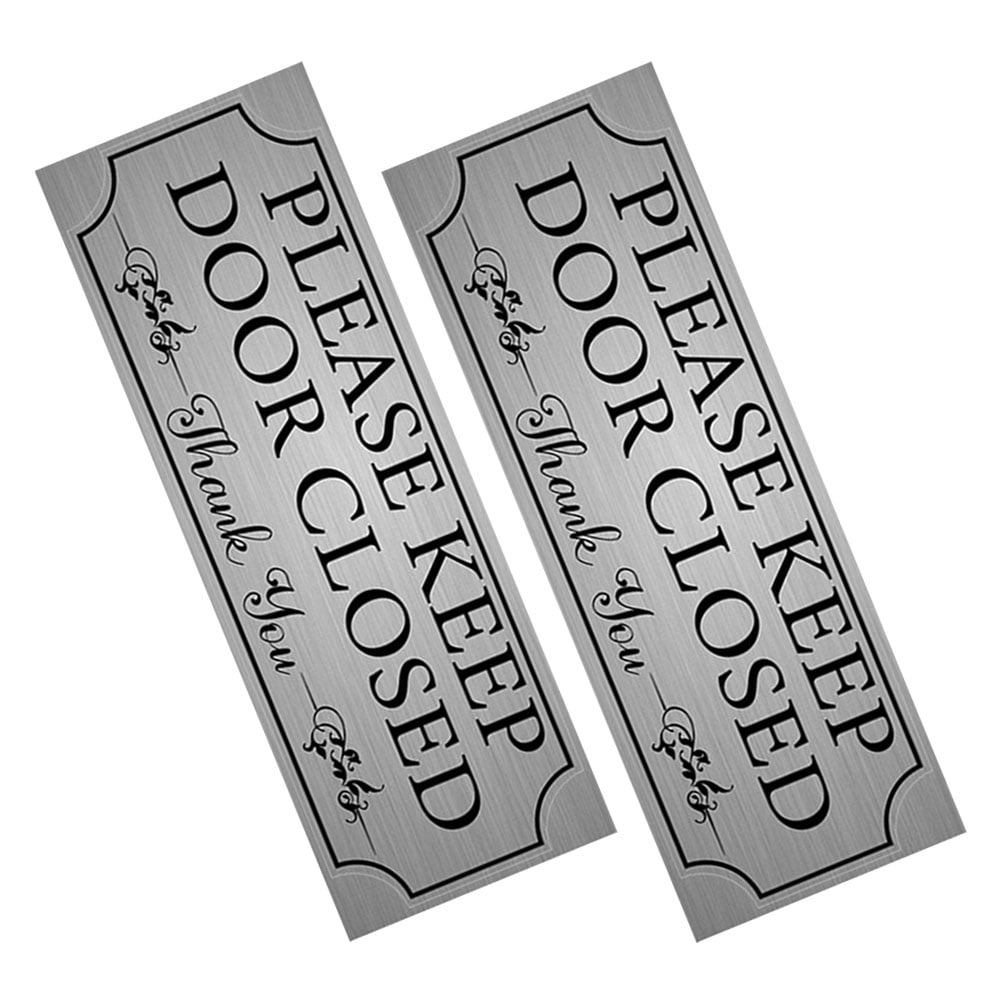 2pcs Closed Signs For Counter Warning Closed Sign Decal Office Closed ...