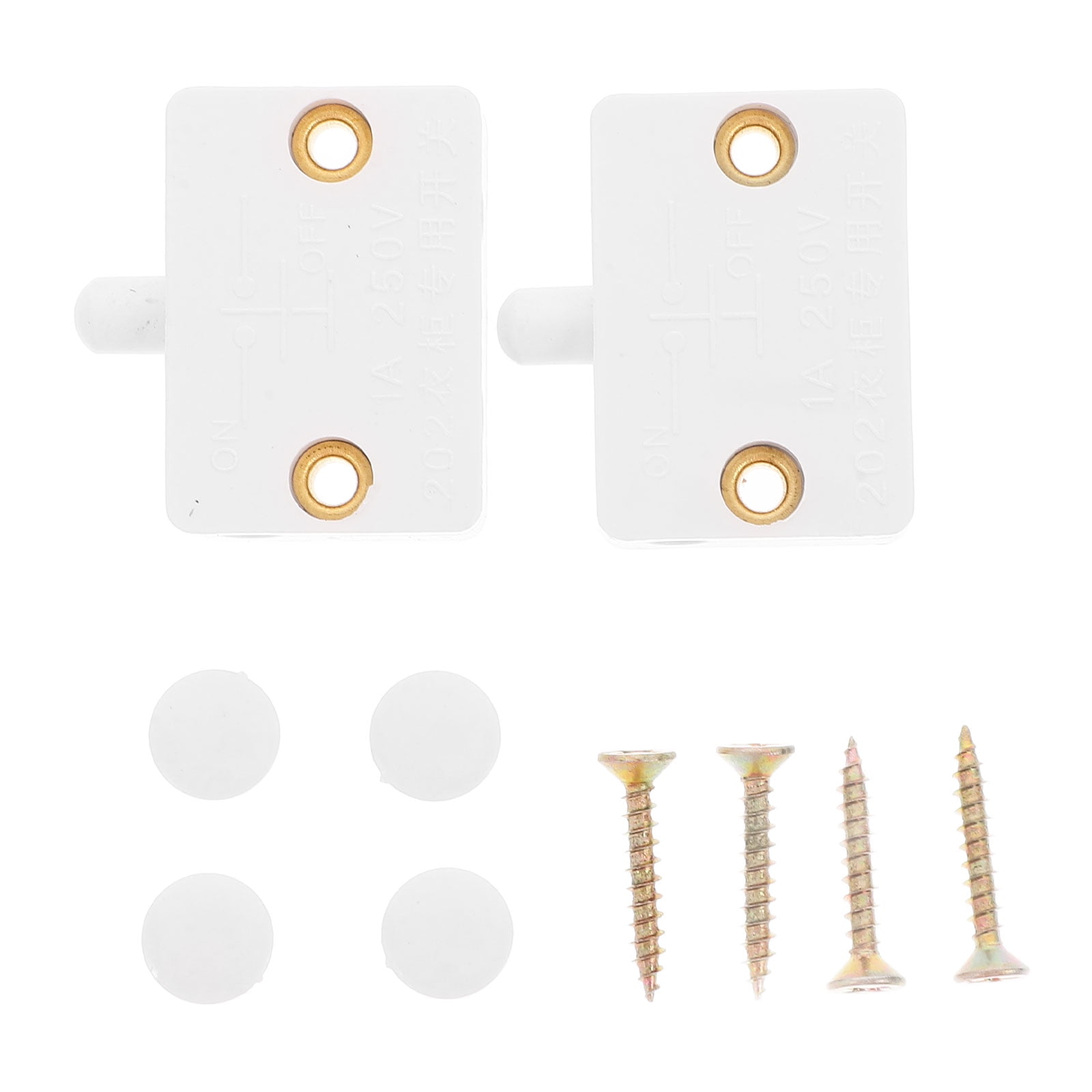 WASHWEPE Locking Light Switch White 2Pcs 1.34X1.26X0.43In - Walmart.com