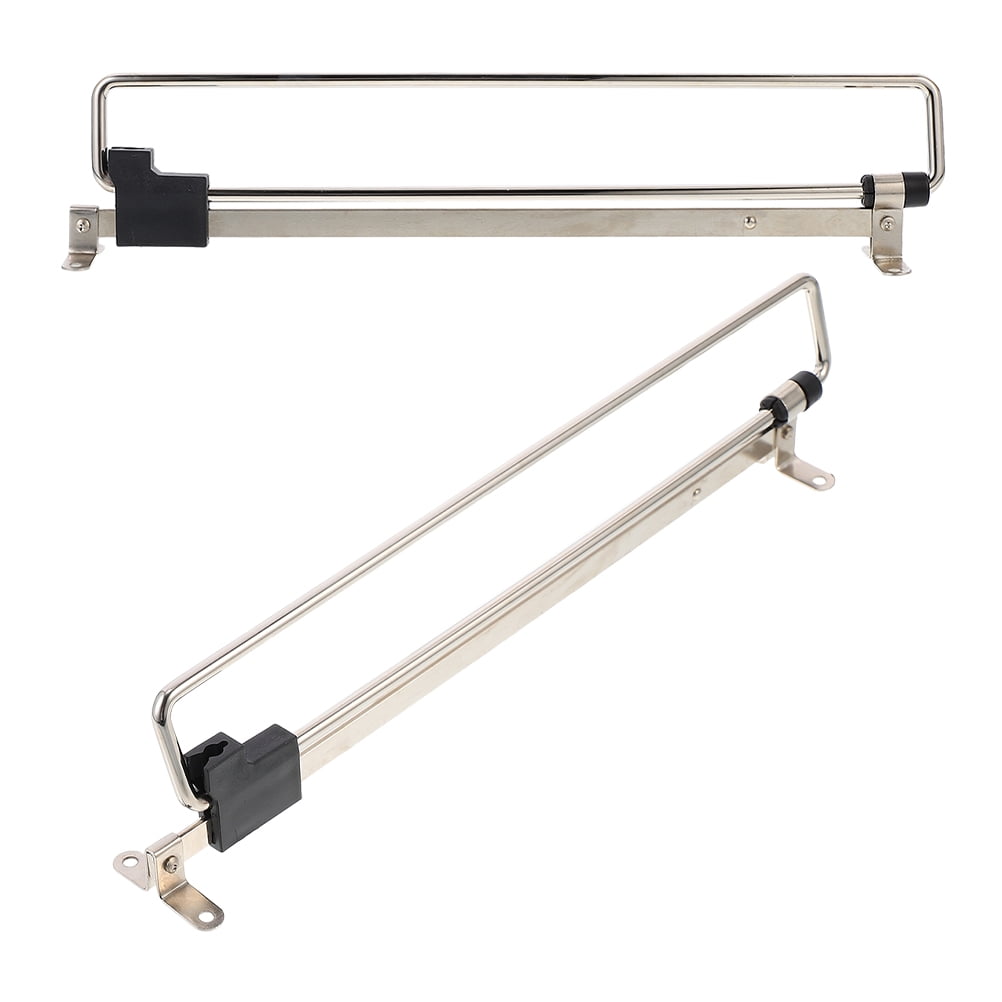 2pcs Closet Valet Rod Slide Out Pull Out Clothes Rail Sliding Clothes ...