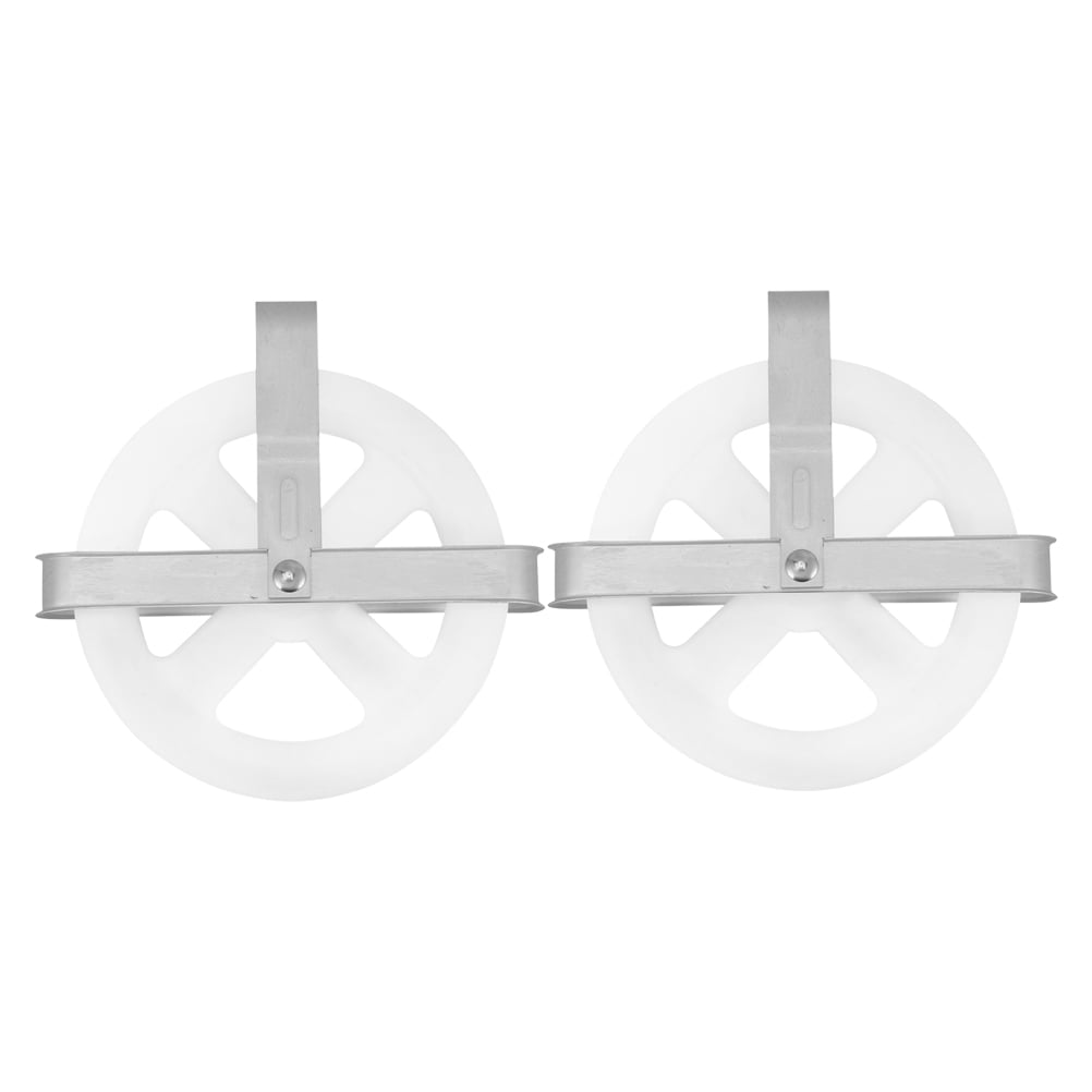 2pcs Iron Pulley for Outdoor Washing Line Cloth Drying Rope Pulleys ...