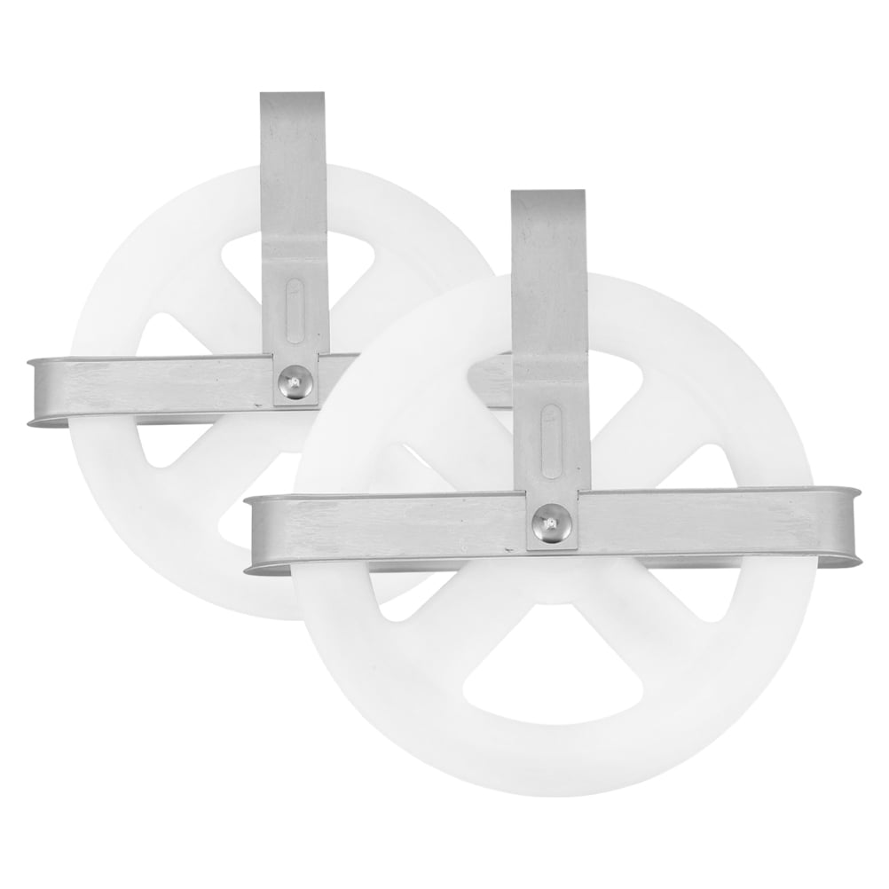 White Nylon Pulley Wheel with Deep Groove for Curtain and Clotheslines ...