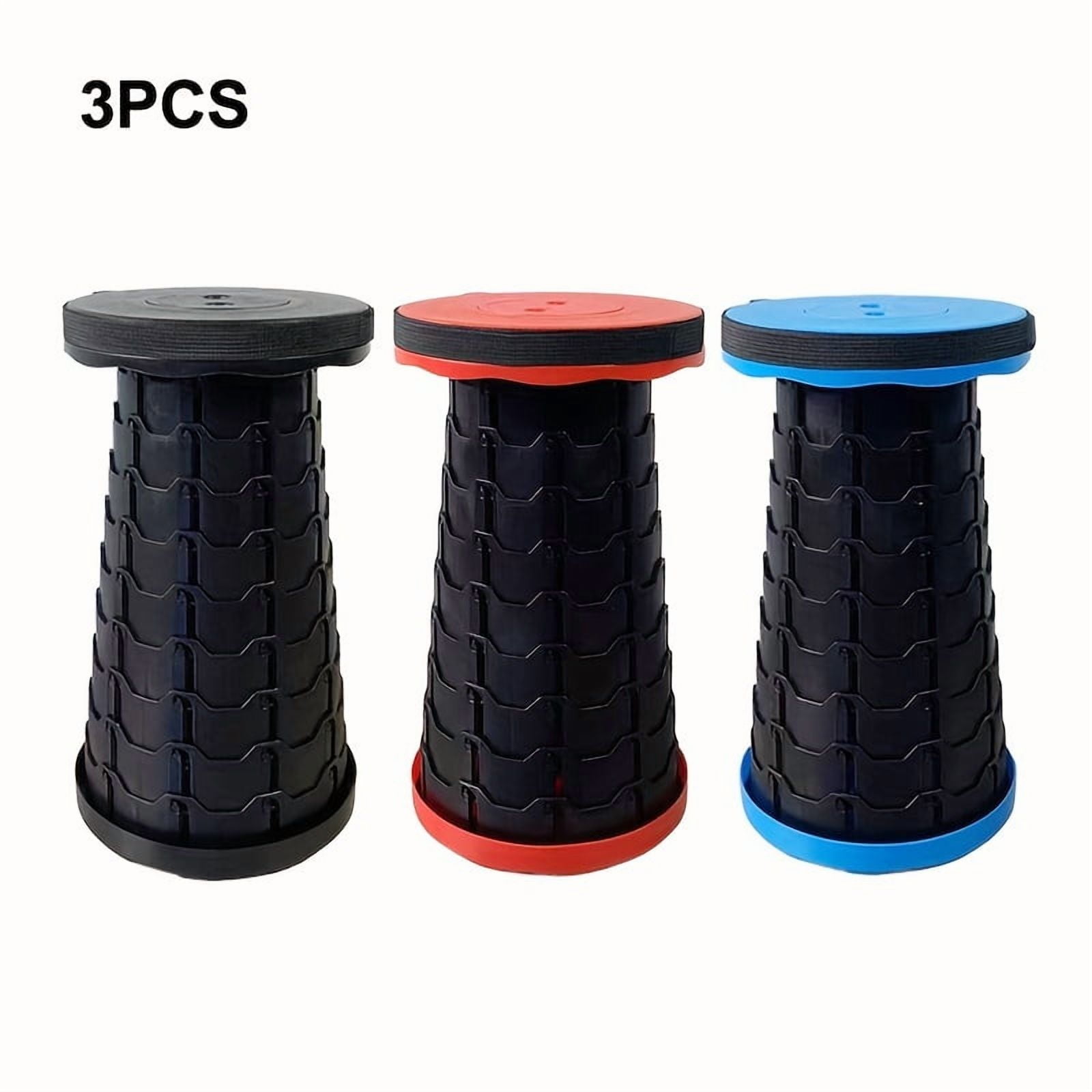 2pcs Collapsible Stool for Adults - Portable Retractable Folding,Holds ...