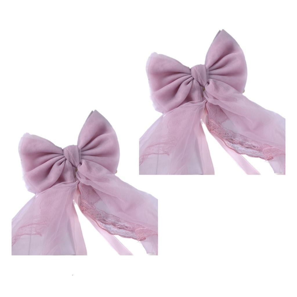 2pcs Color Lace Bows Curtain Fasteners Curtains Holdbacks Elegant ...