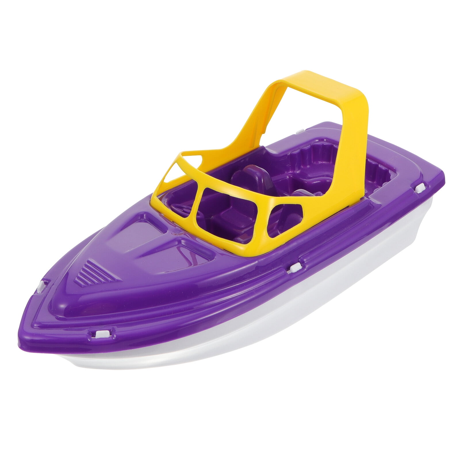 2pcs Colored Boat Toys Cartoon Yacht Toys for Kids Plastic Boat Toys ...