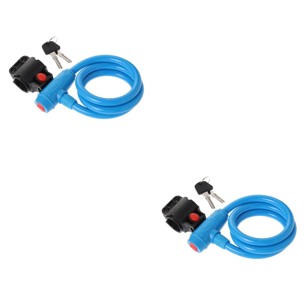 2 Count Mountain Bike Lock Road Bike Lock 7.50X4.00X3.00CM Blue ...