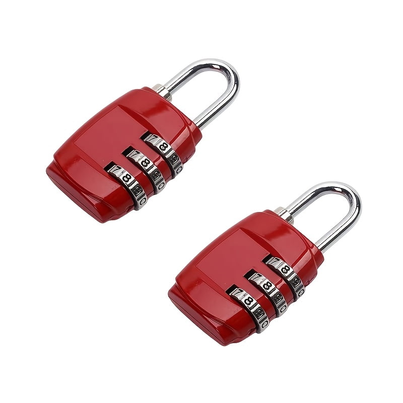 2pcs Combination Lock 3-digit Combination Lock Padlock, Suitcase ...