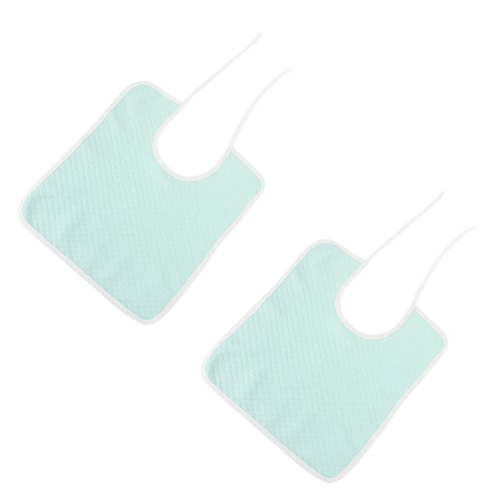 2pcs Comfortable Elderly Eating Aprons Clothing Protectors Feeding Bibs ...