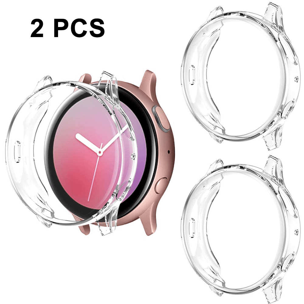 2pcs Compatible with Galaxy Watch Active2 Case 40mm, Soft TPU Bumper ...