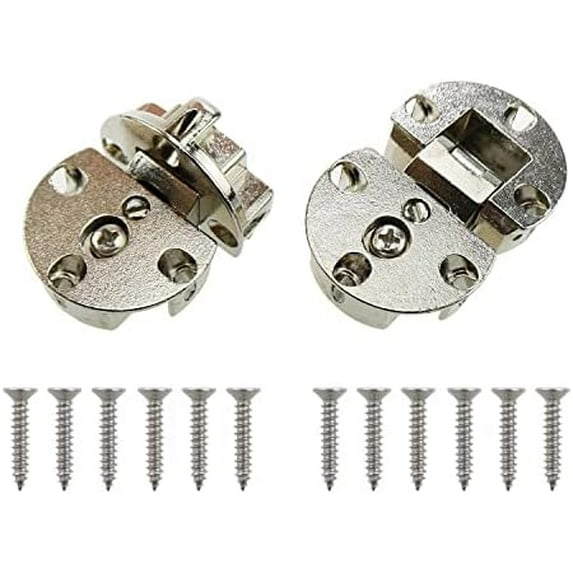 2pcs Concealed Hinge - 90 Degree 3D Adjustable Zinc Alloy Folding Table ...