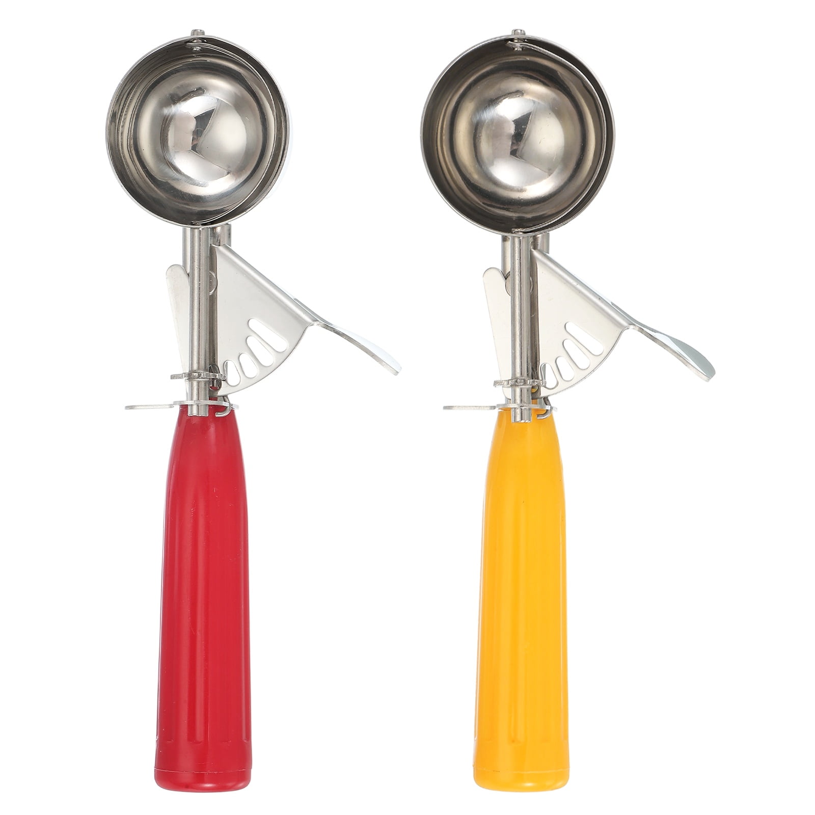Uxcell 2 Pcs Cookie Scoops, Ice Cream Scoop with Trigger for Baking ...