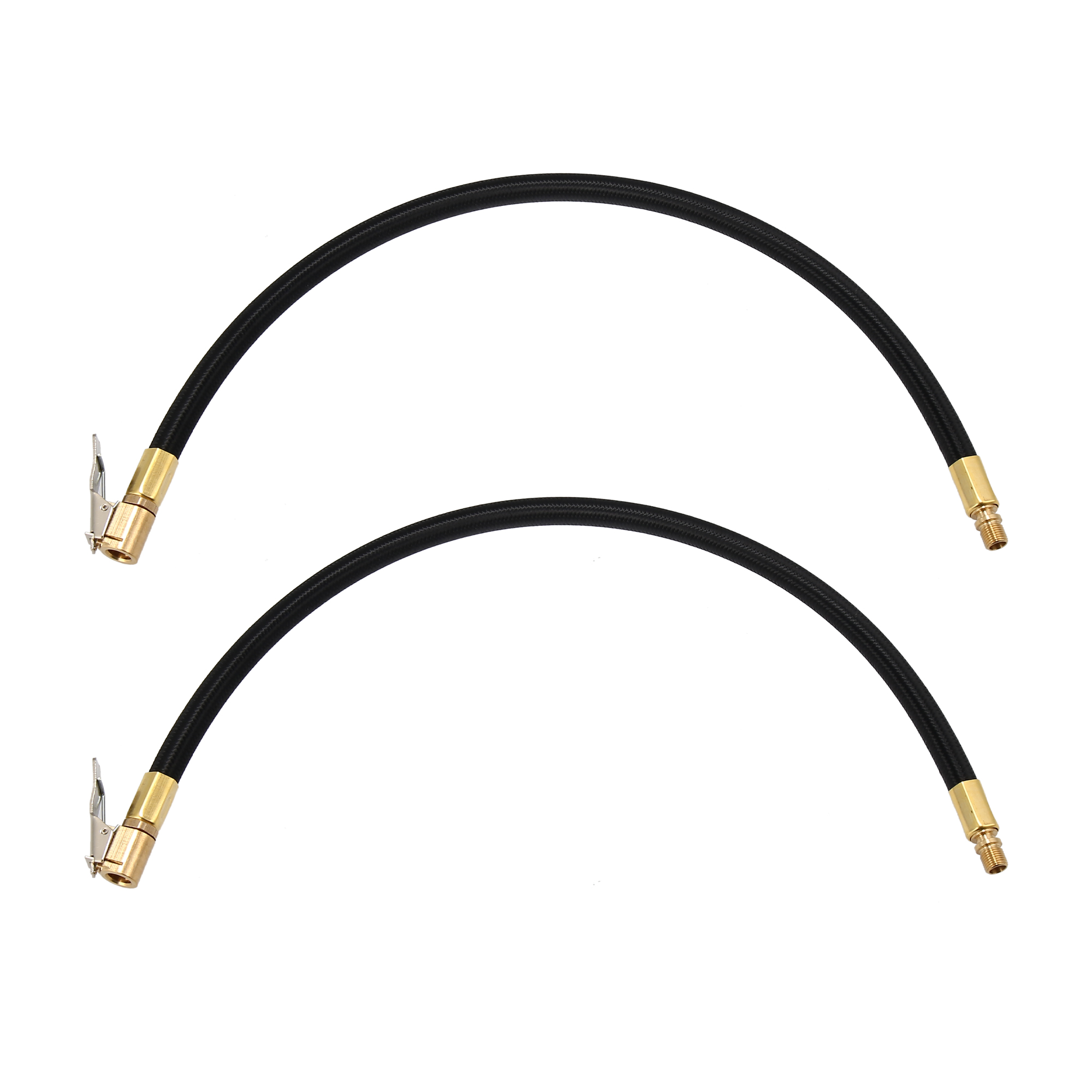 2pcs Copper Nylon 40cm 16" Car Motorbike Bike Tire Valve Connect Pipe ...