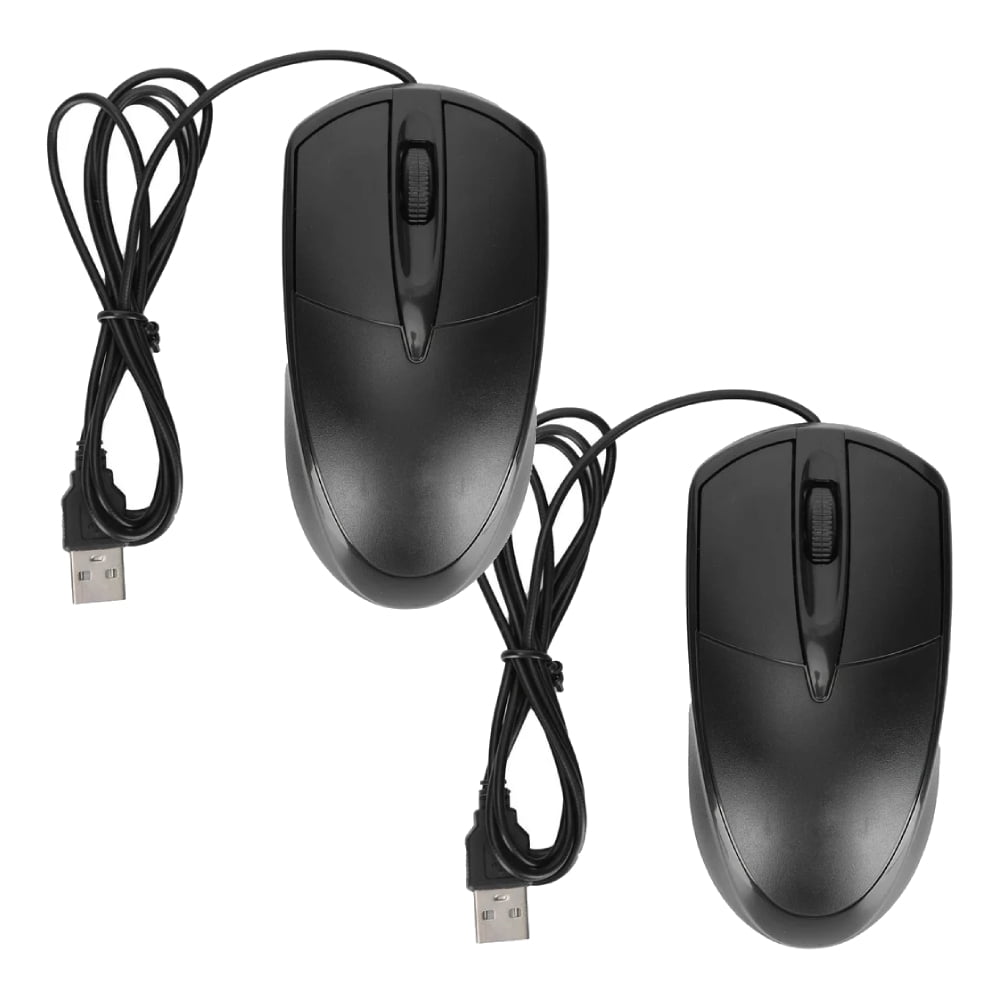 2pcs Corded Mouse, Computer Mice Wired Mouse Portable For Home Office ...