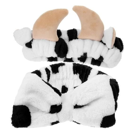 2pcs Cow Headband Women Headband Face Wash Headband Animal Ear Headband ...