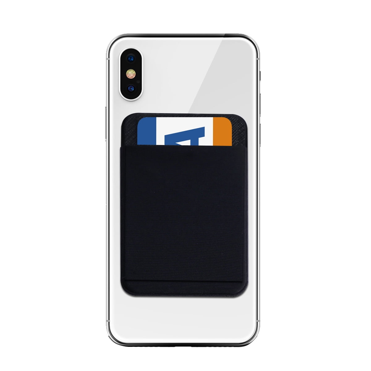 2pcs Creative Phone Pouch Self Adhesive PU Leather Holder Cell Phone ...