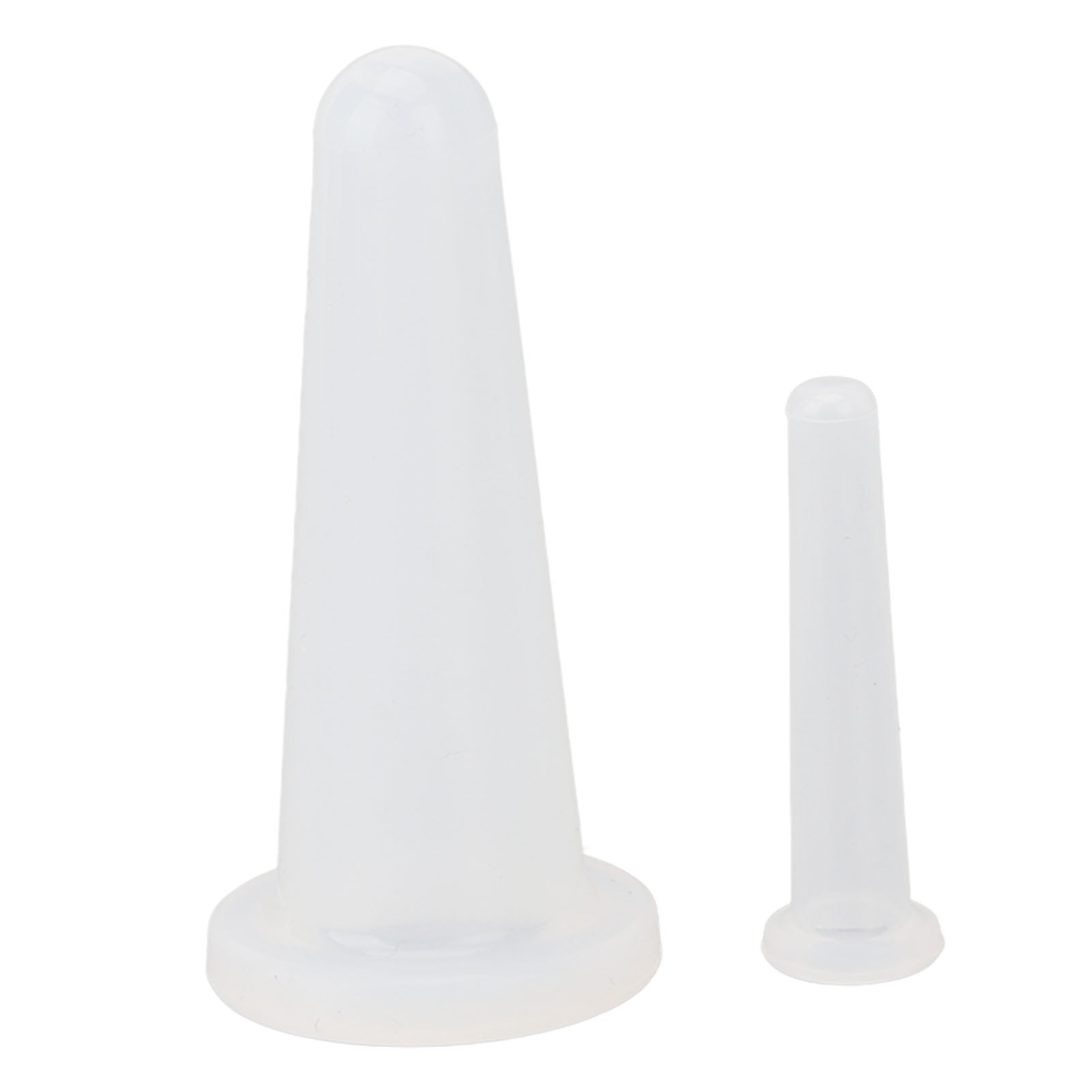 2pcs Cupping Therapy Set Silicone Vacuum Massage White Small Facial ...