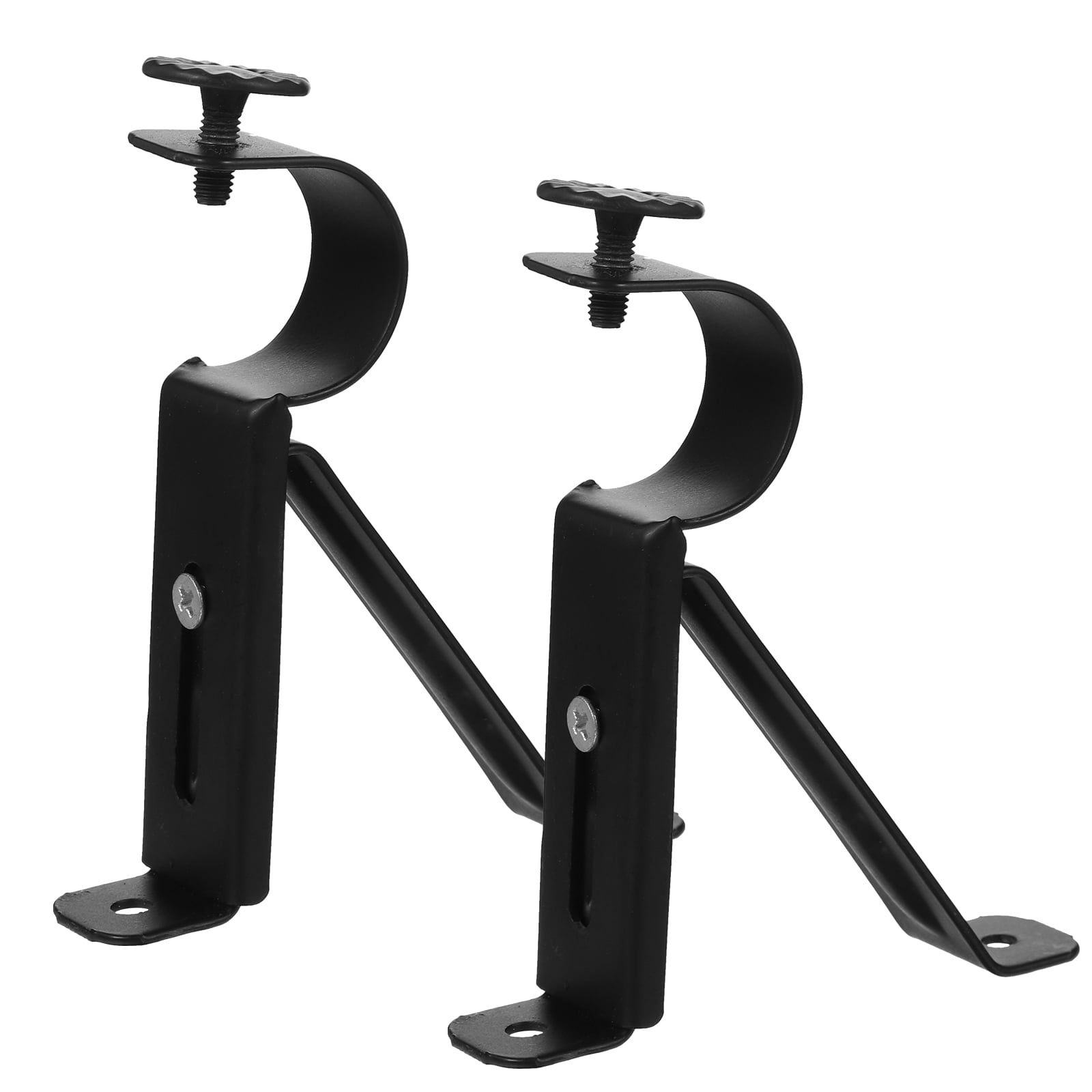 2pcs Curtain Rod Supports Professional Curtain Rod Bracket Sturdy ...