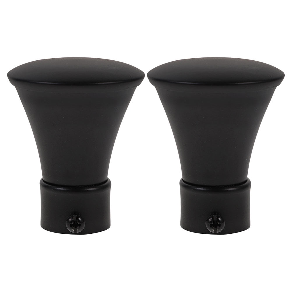 Worgeous 2pcs Curtain Rod Finials Replacement Caps Decorative ...