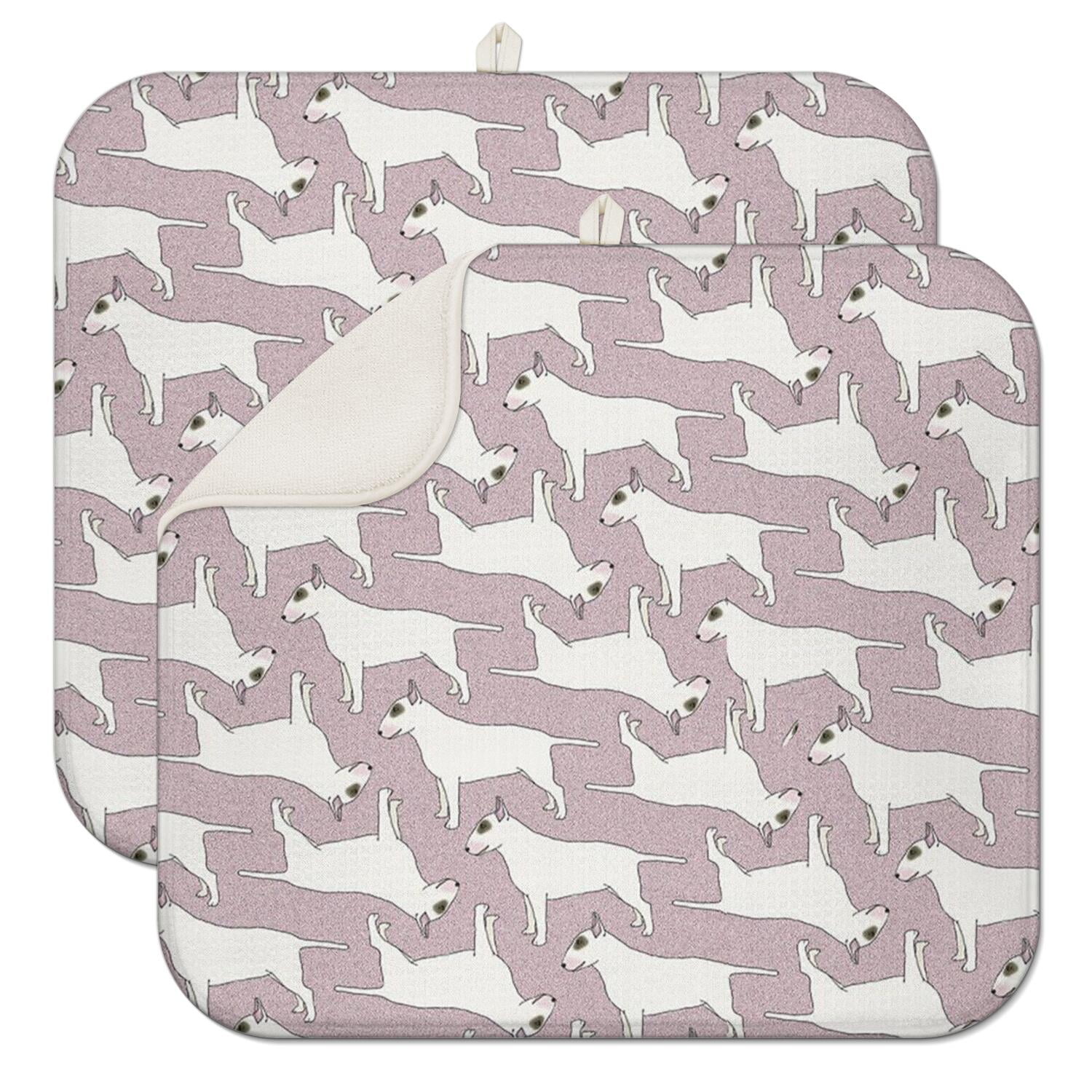 2pcs Cute Puppy Pattern Drying Mat Quick Dry Foldable Sink Pad for ...