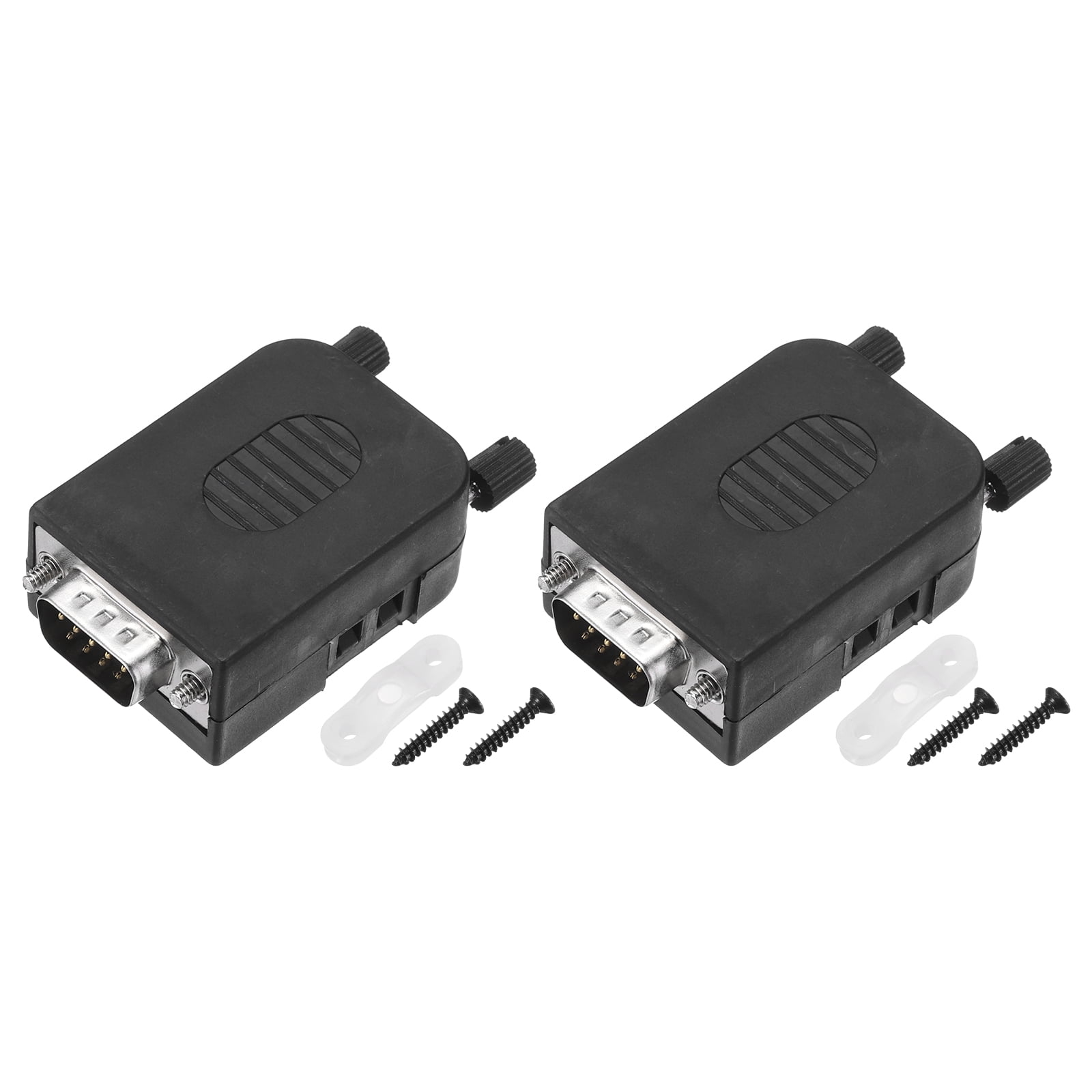 2pcs D-sub DB9 Breakout Board Connector 9-pin Male RS232 Serial Adapter ...