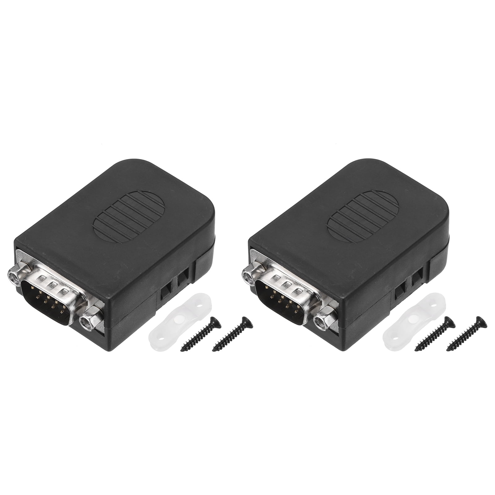 2pcs D Sub Db9 Breakout Board Connector 9 Pin Male Rs232 Serial Adapter Solderless Terminal