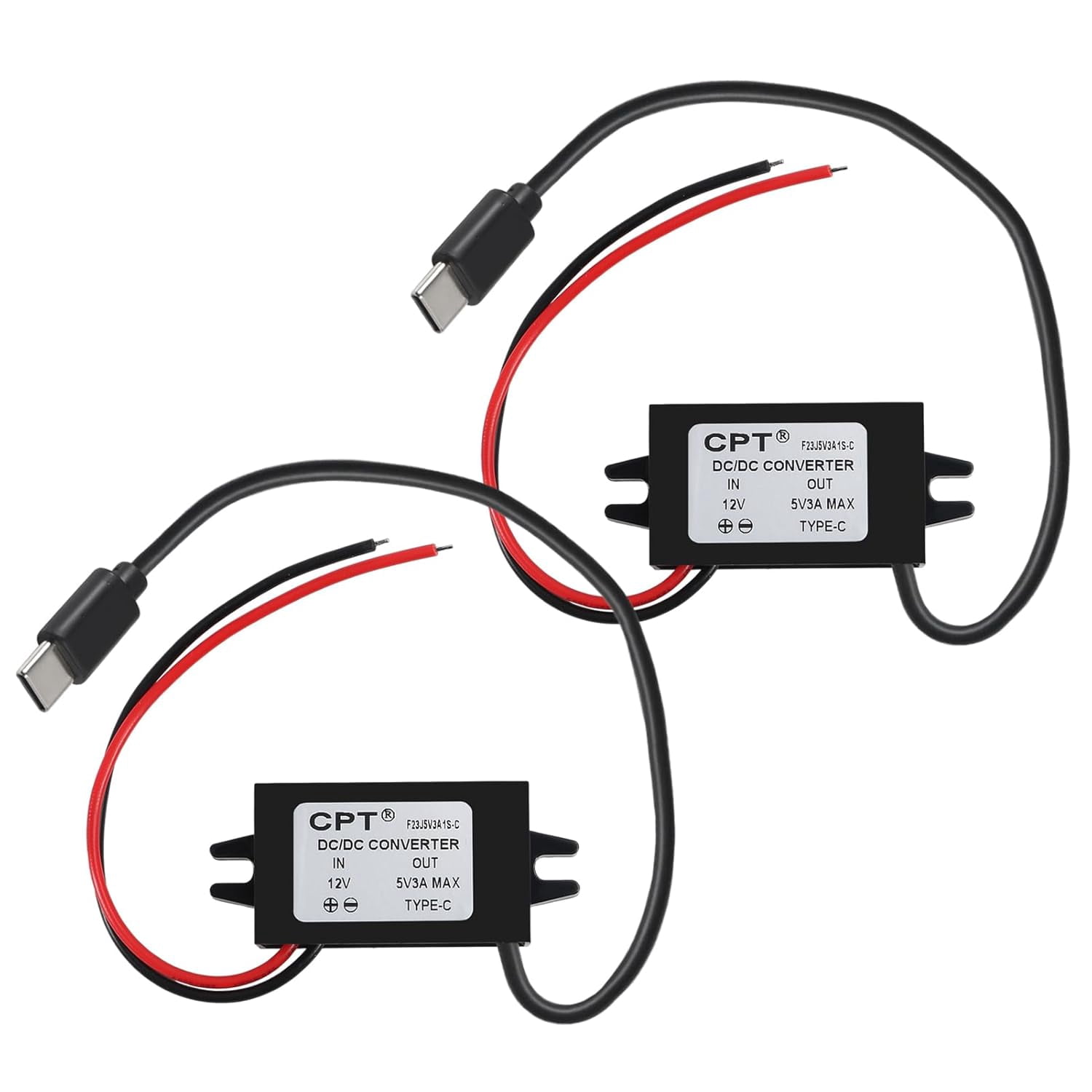 2pcs DC Converter 12V to 5V 3A 15W DC Buck Converter ModuleType-C USB ...