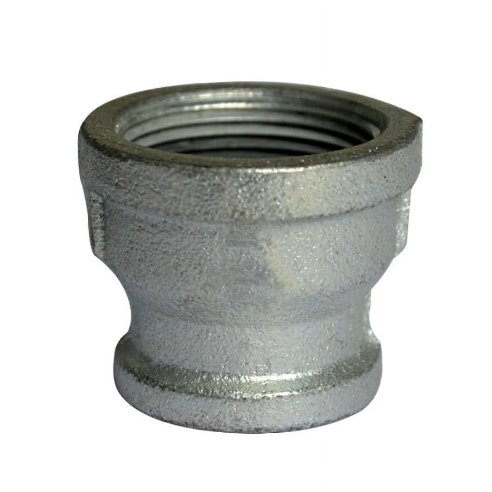 2pcs DN20*DN15 Female Malleable iron Socketswith Ribs Reducing Pipe ...