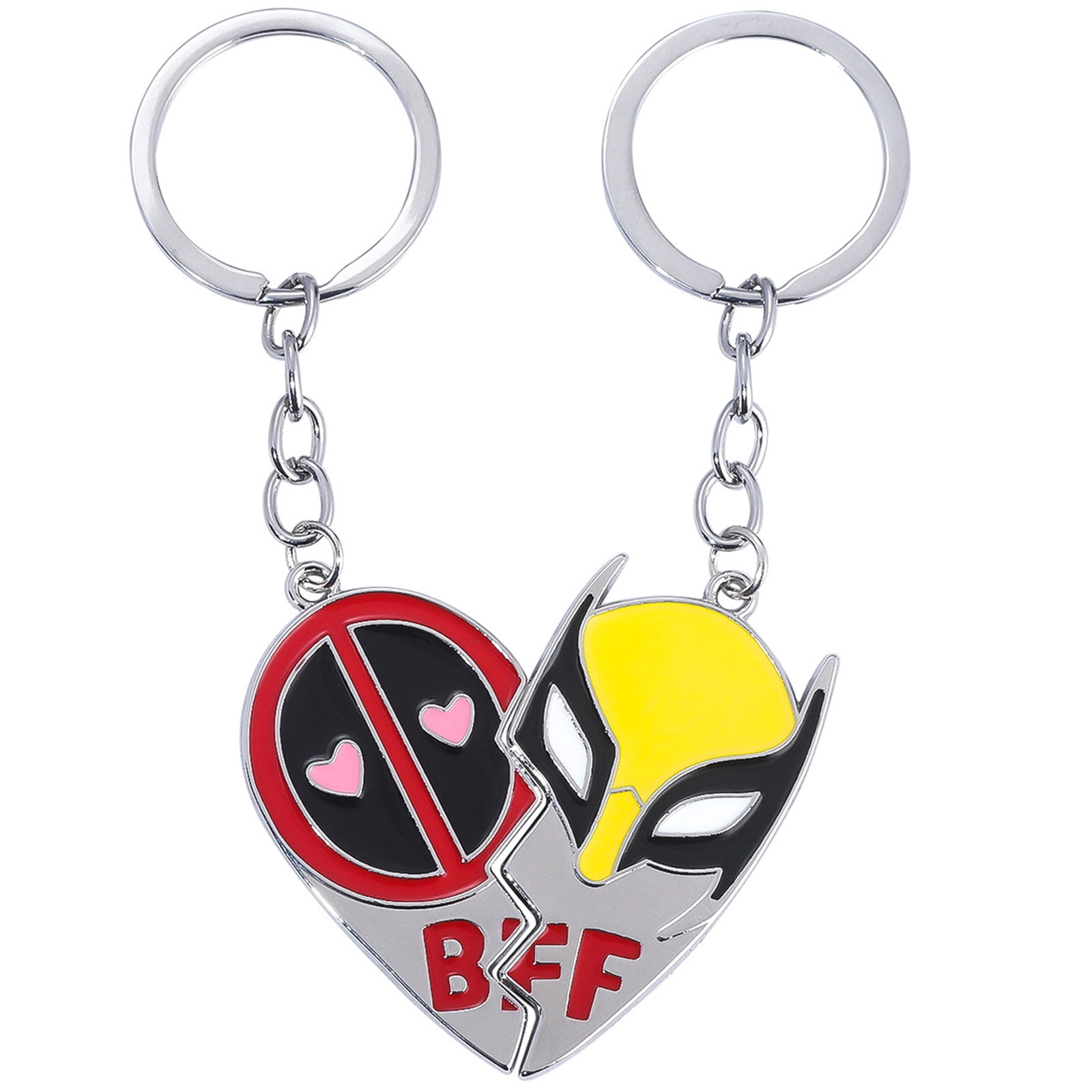 2pcs Deadpool and Wolverine Keychain,BFF Best Friend Keychain Set ...