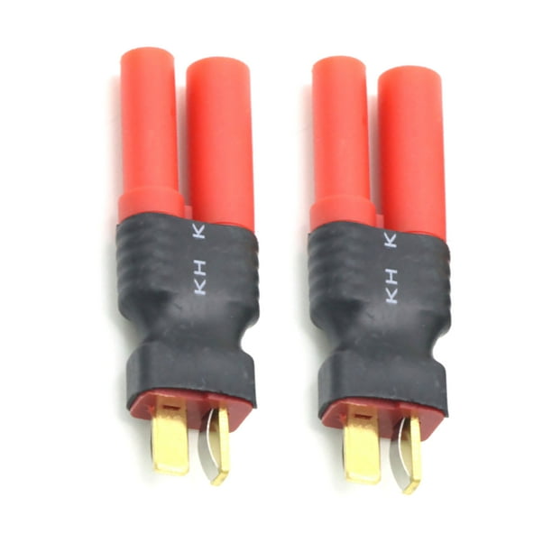 2pcs Deans T Male/Female to HXT 4mm Connector No Wires RC LiPo Battery ...