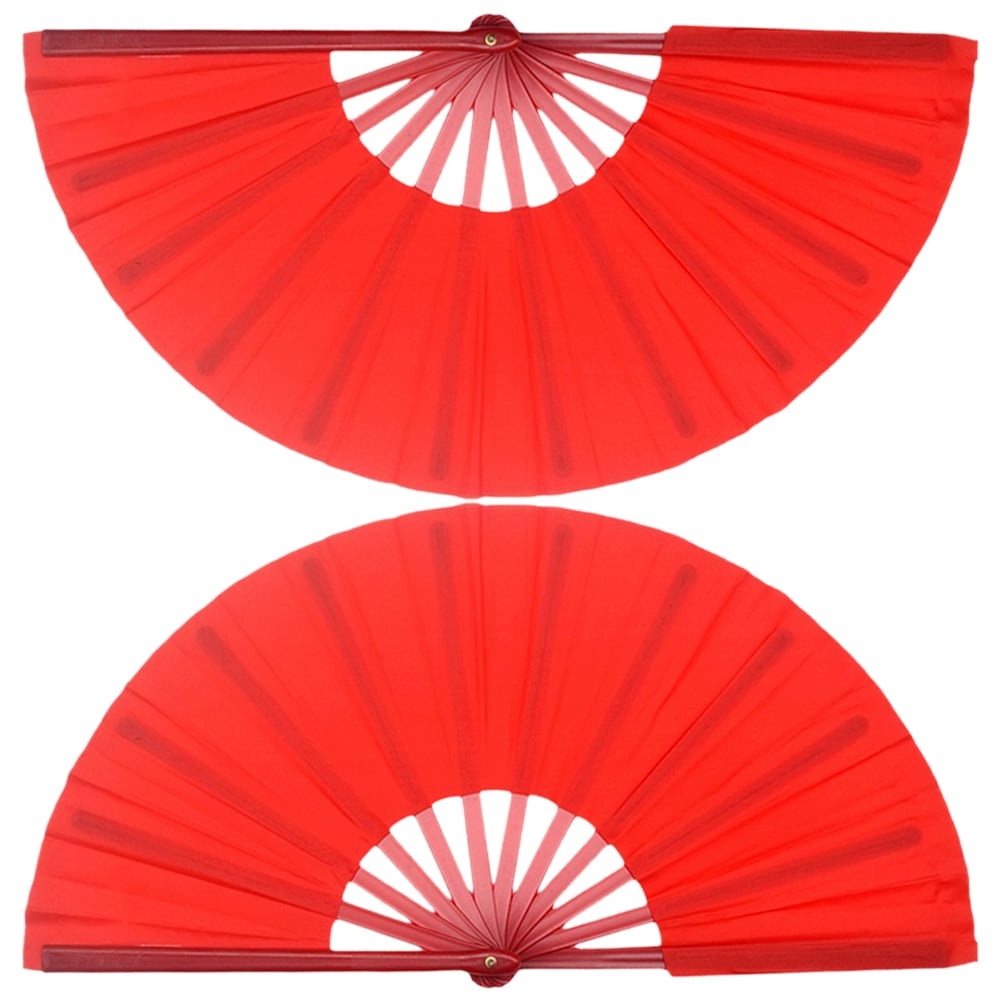 2pcs Decorative Fans Kung Fu Fan Performance Fan Folding Hand Fan ...