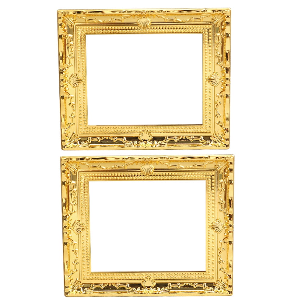 Howooi 2pcs Decorative Mini Photo Frame Crafts Mini House Decors Scene ...