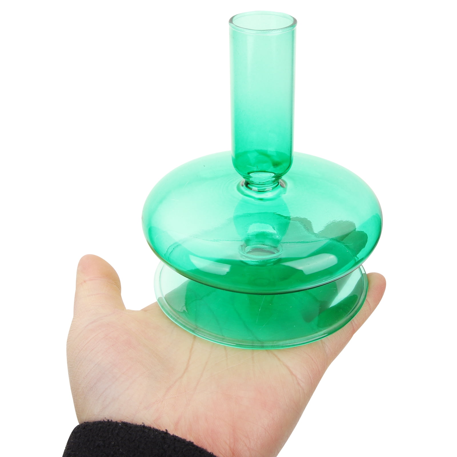 2pcs Decorative Taper Candle Holder St. Patrick's Day Glass Pillar Candle Holder Table ...