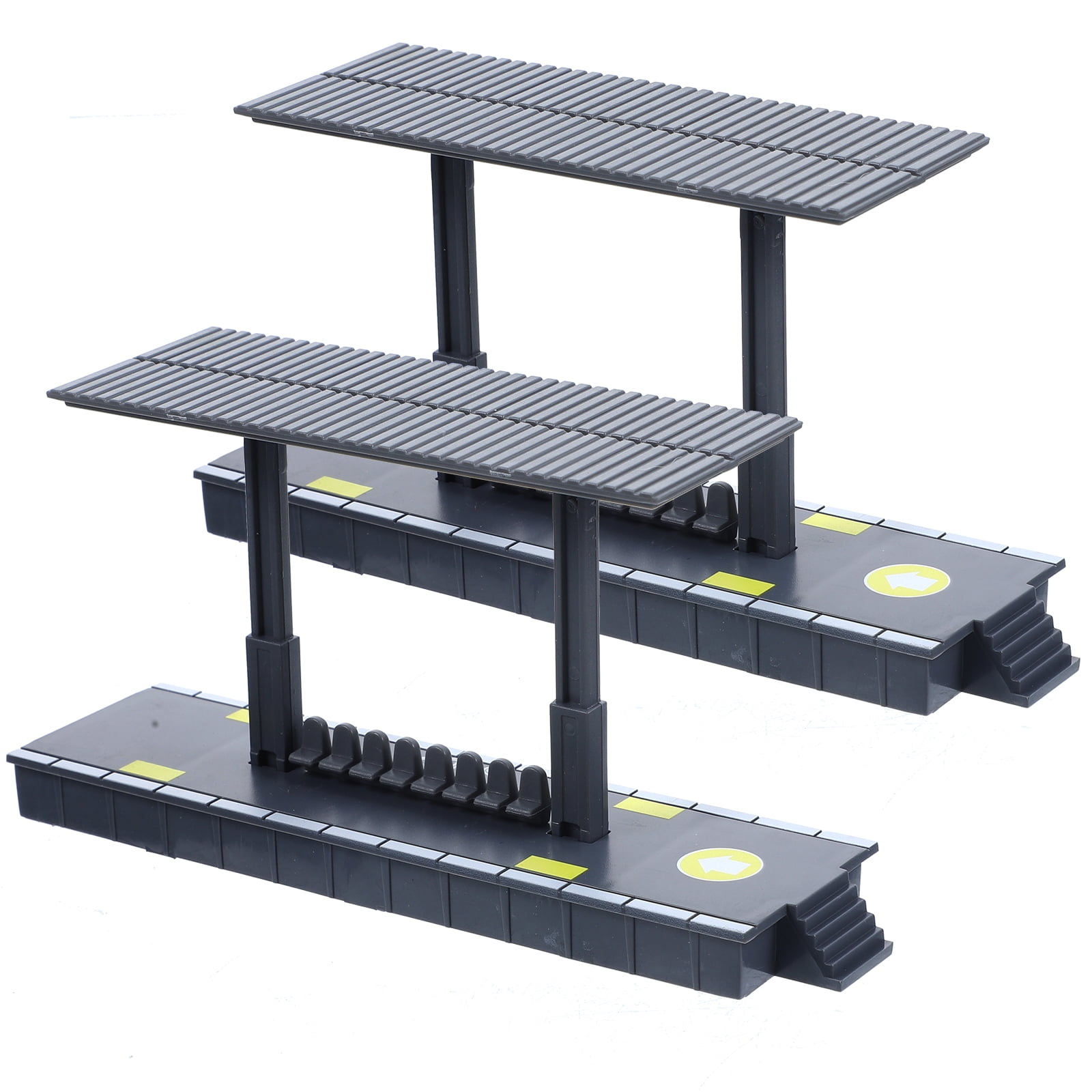 2pcs Decorative Train Platform Pretend Platform Toy Platform Model ...
