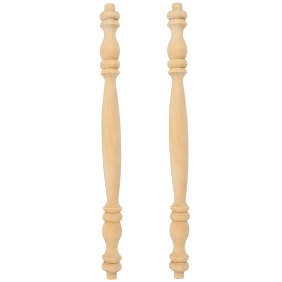 2pcs Decorative Wood Spindles for Furniture in Light Brown for Cabinet ...