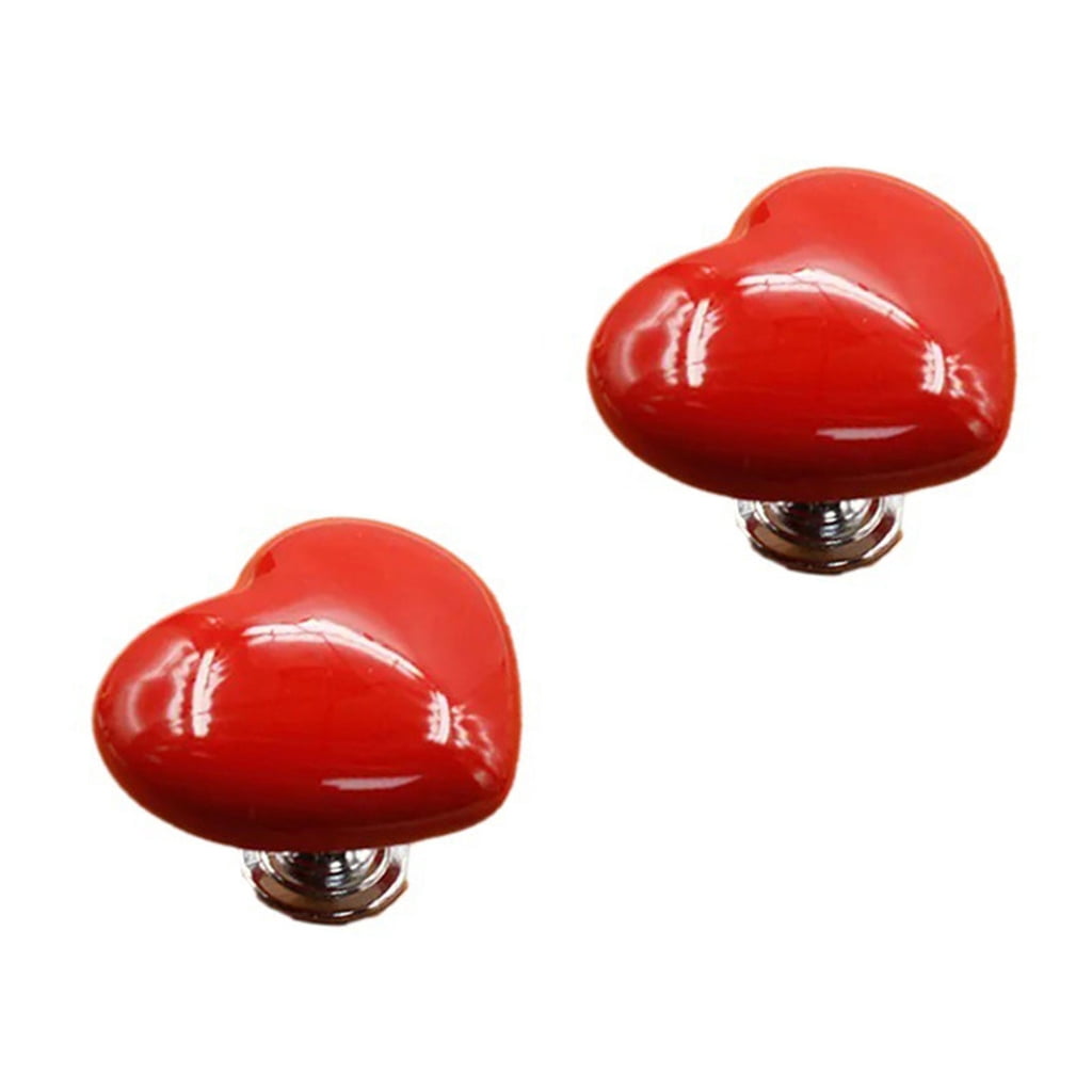 2pcs Delicate Heart Shaped Toilet Press Button Water Press Flush ...