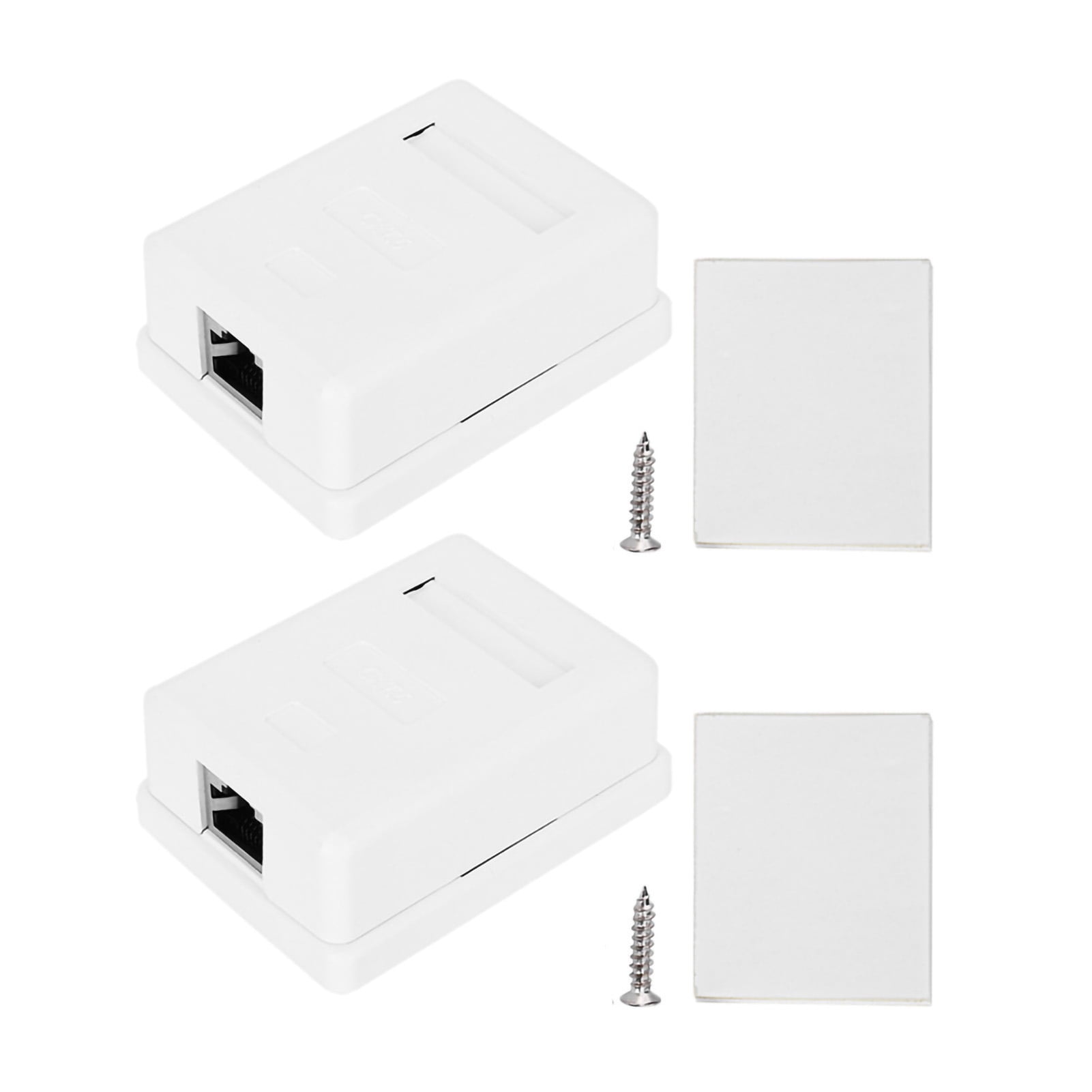2pcs Desktop Junction Box RJ45 CAT6 Single Port Shielded Networks ...
