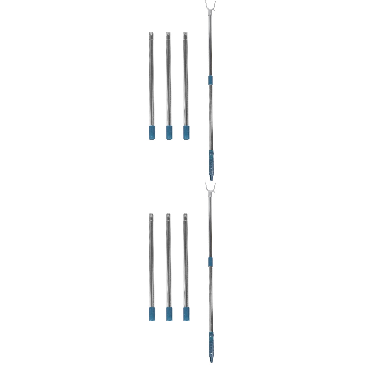 2pcs Detachable Clothesline Prop Detachable Pole Adjustable Clothesline ...