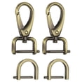 2pcs Detachable Snap Hook Swivel Clasp 3/32" (2mm) Zinc Alloy Lobster ...