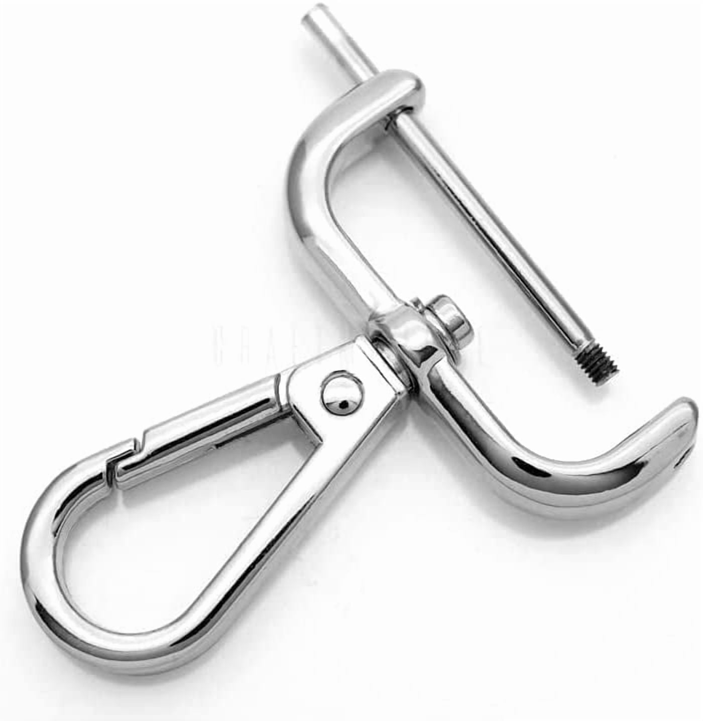 CRAFTME STUDIO Silver 1-1/4" Detachable Swivel Snap Hook Clasp (2pcs ...