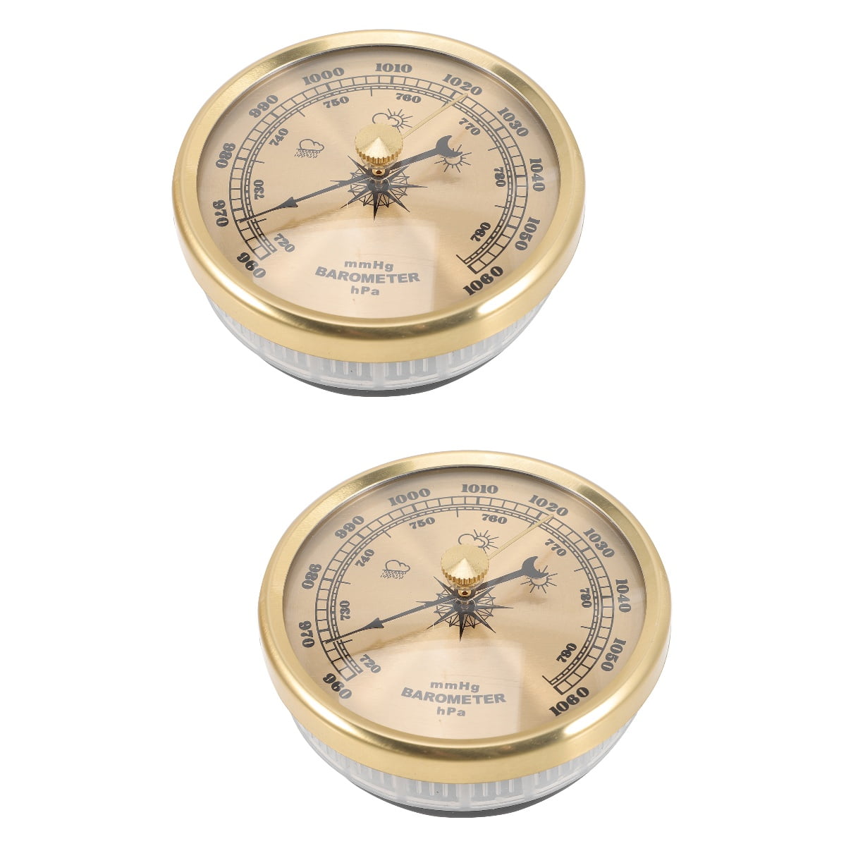 2pcs Dial Type Barometer Home Use Adjustable Aneroid Barometer ...