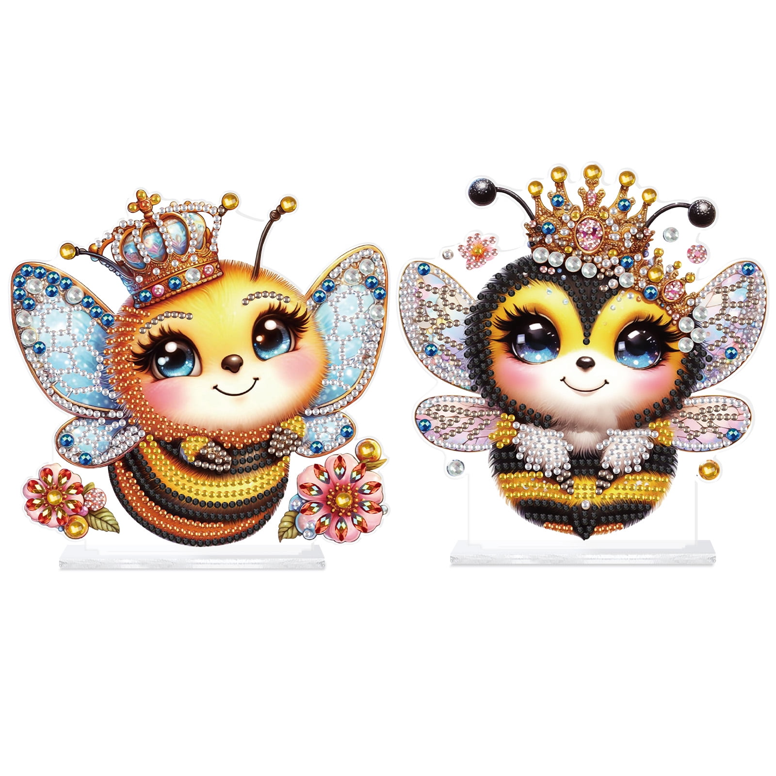 2pcs Diamond Painting Desktop Decorations, Bee 5D DIY Special Diamond ...