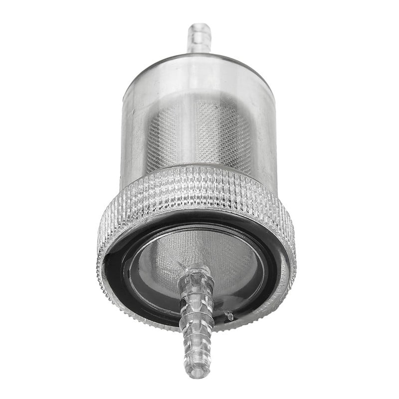 2pcs Diesel Engine In-line Fuel Filter Kit 77mm Transparent Plastic 4mm ...