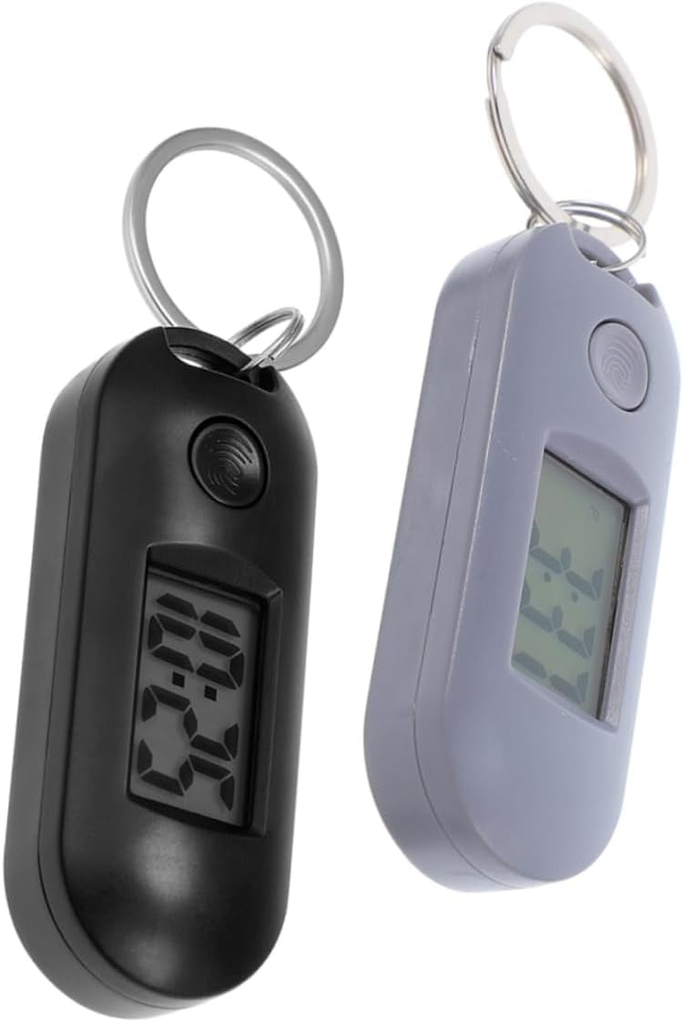 2pcs Digital Keychain Watch for Students Portable Silent Exam Clock ...
