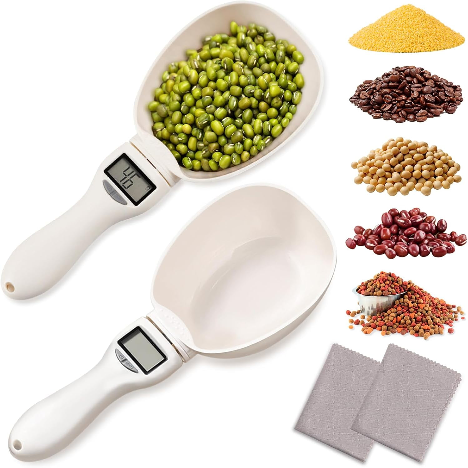 2pcs Digital Measuring Spoon, Electronic Food Scoop Scale, Kitchen ...