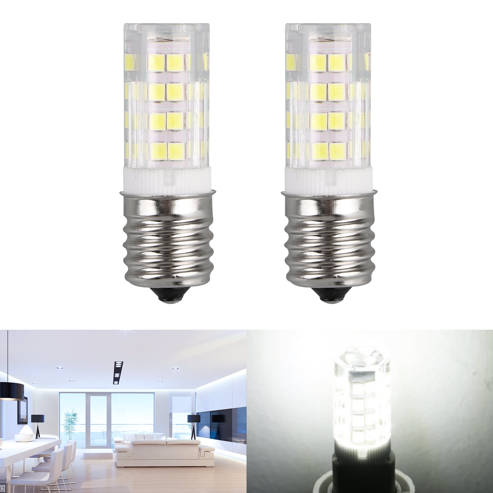 2pcs Dimmable E17 LED Bulb, LED Microwave Oven Bulbs, LED Appliance ...
