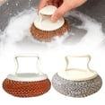 2pcs Dish and Pot Cleaning Brush with Holder Kitchen Cleaner Dish Scrub ...